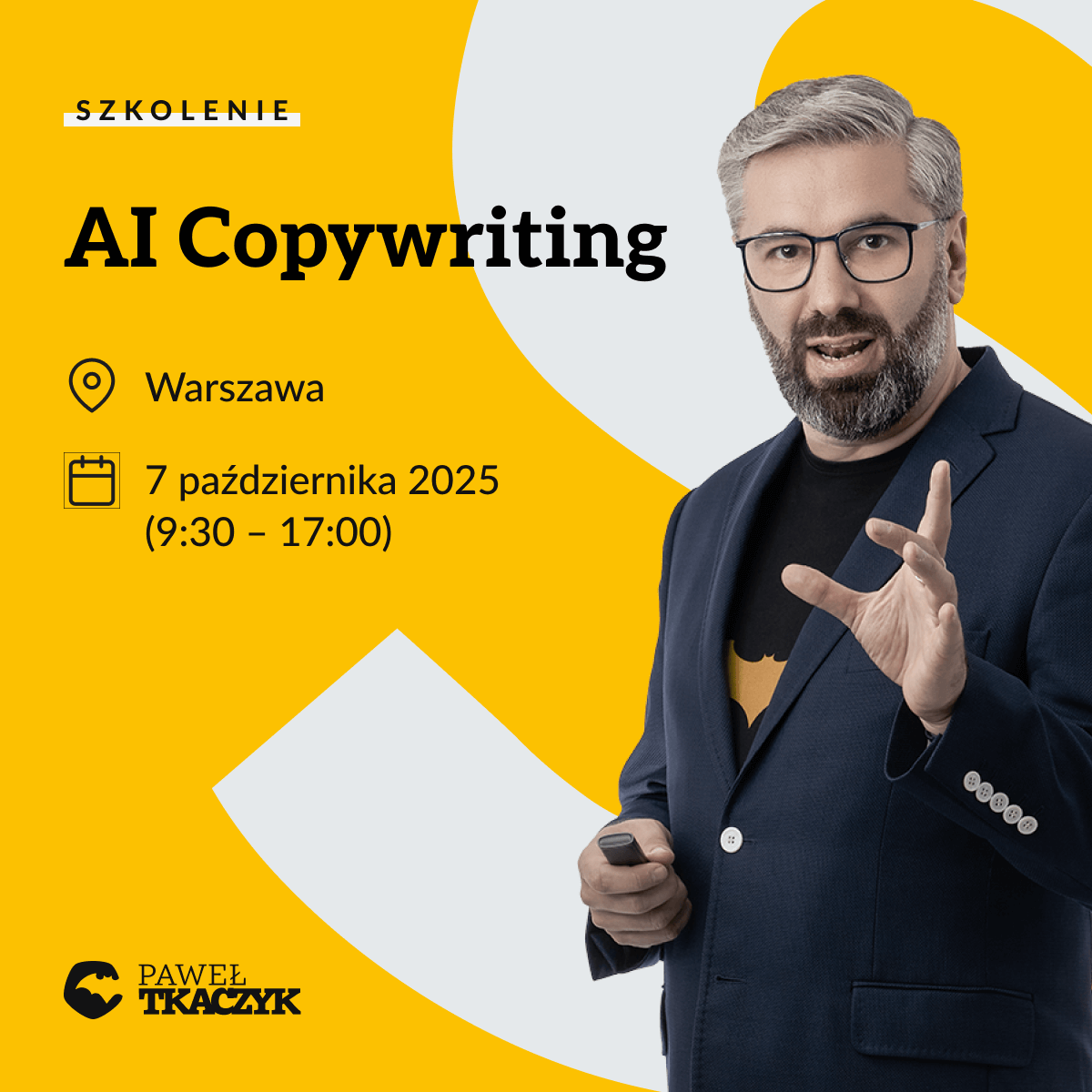 Szkolenie: AI Copywriting – Paweł Tkaczyk